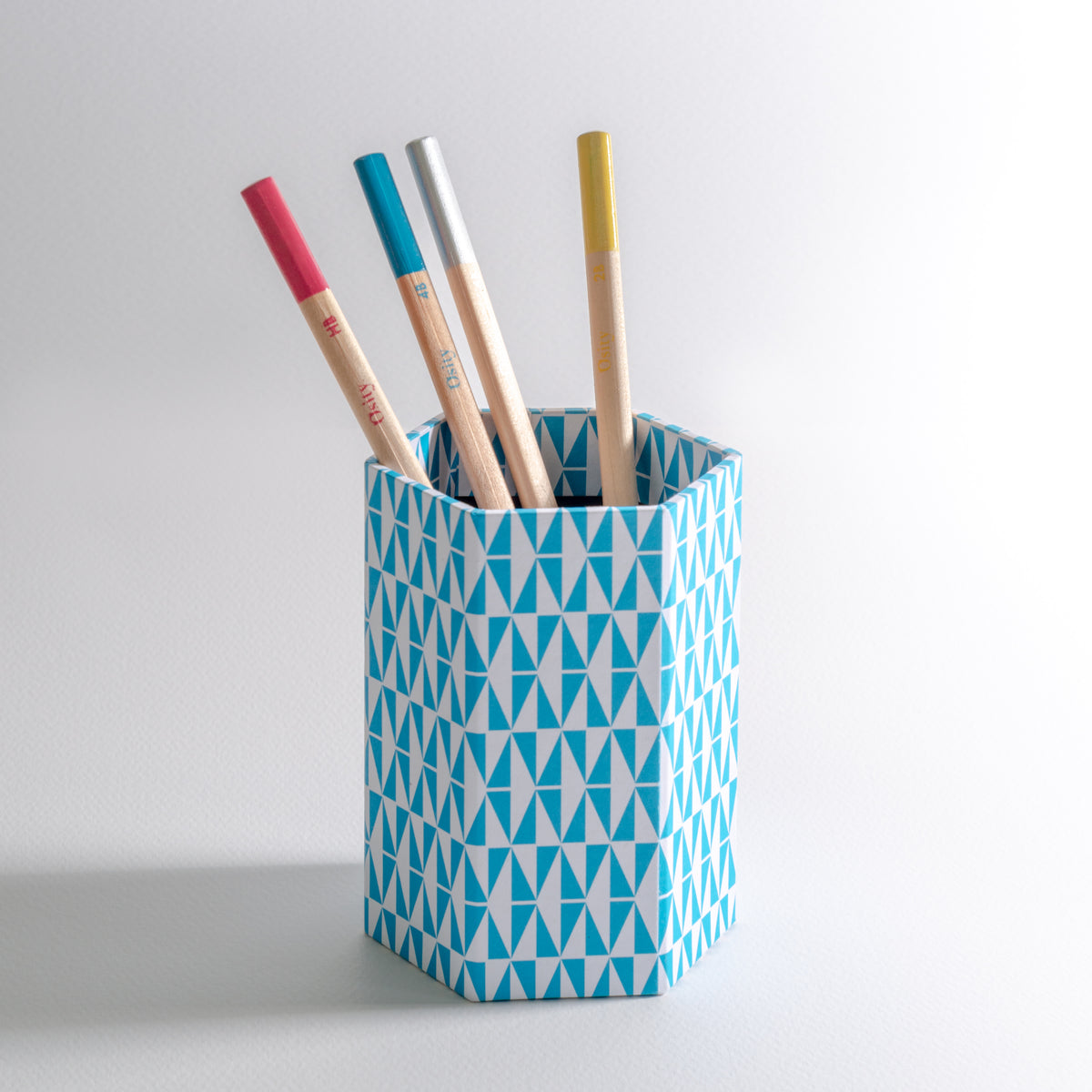 Flash LuminOsity Pencil Pot, Swimming Pool Blue